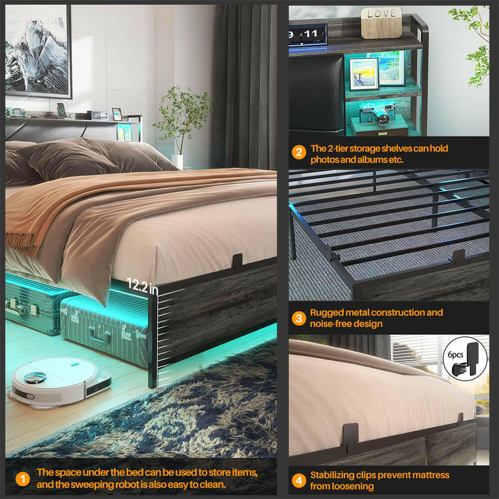 King size bed frame in store store